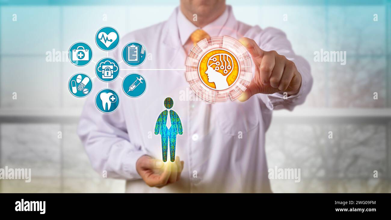 Unrecognizable clinician using artificial intelligence to access the ...