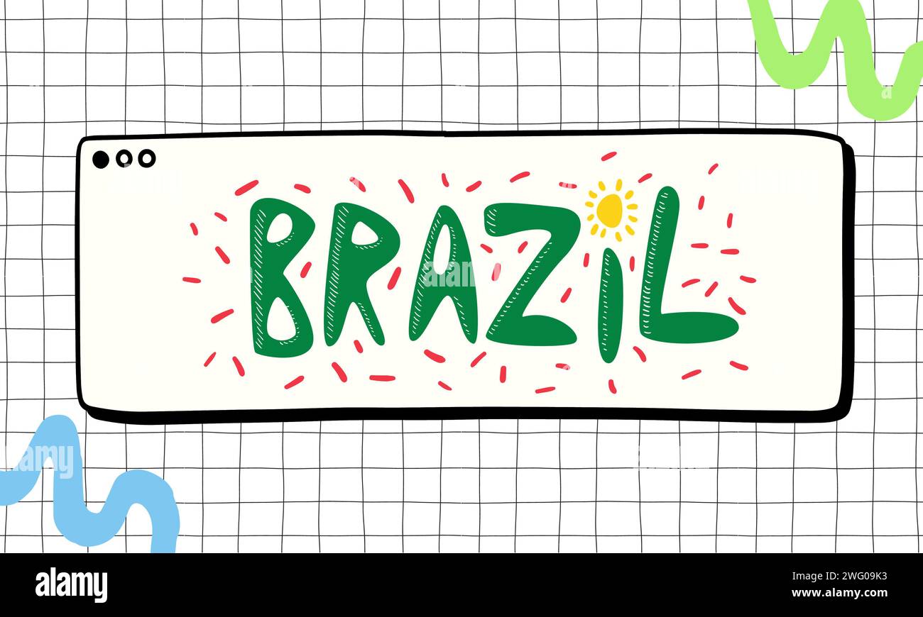 Brazil national day banner for Brazil independence day with abstract ...
