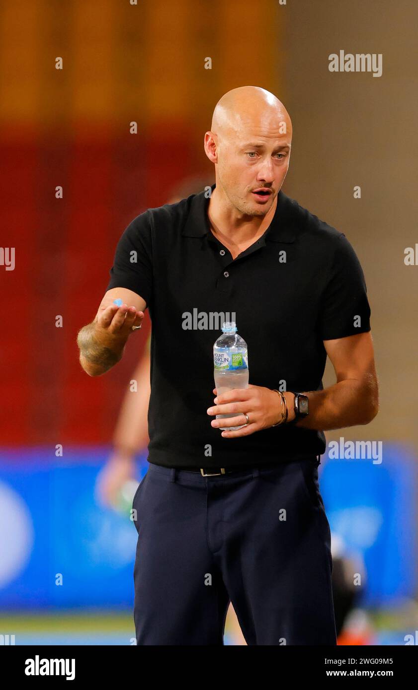 Brisbane, Australia. 2nd Feb 2024. Ruben Zadkovich (Brisbane Coach) replaces Ben Cahn for the ...