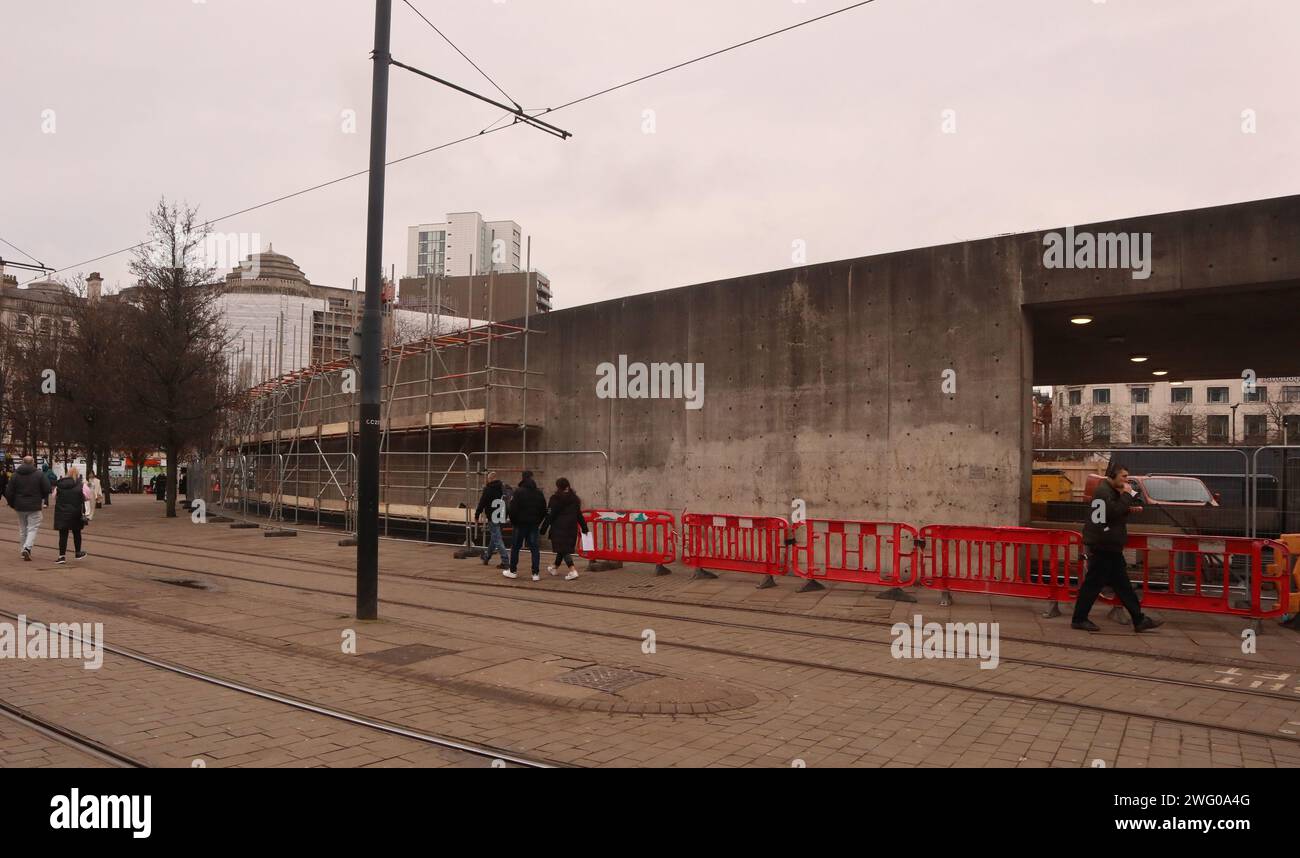 Manchester England UK 1st February 2024 Manchester Piccadilly Gardens ...