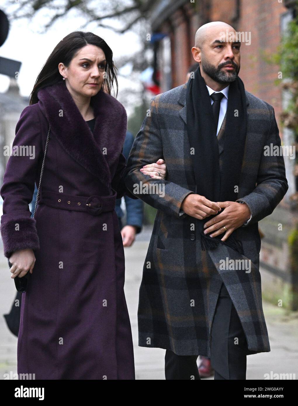 London, UK. February 2nd, 2024. Laura Tobin and Alex Beresford at the ...