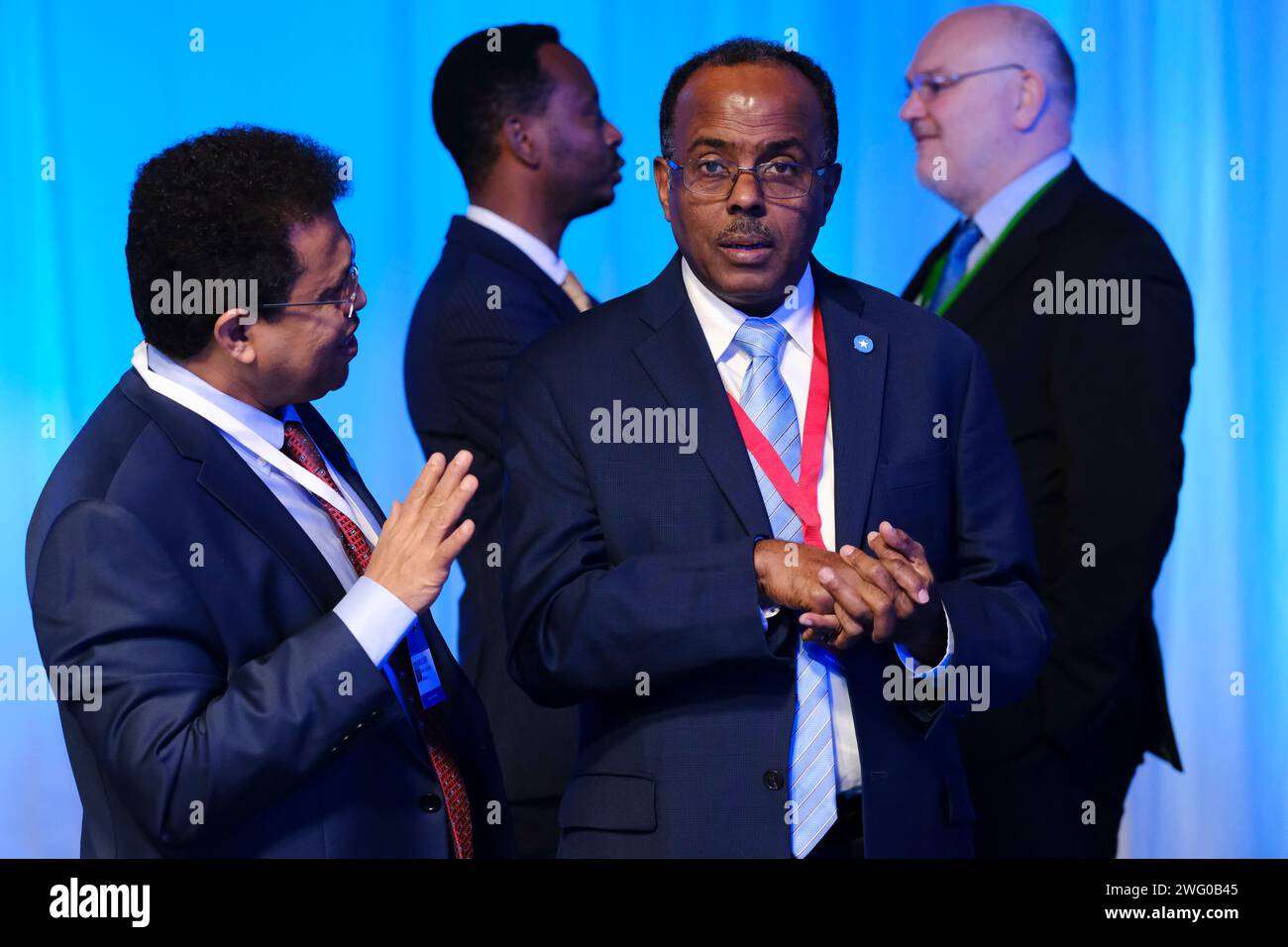 Brussels, Belgium. 02nd Feb, 2024. Ali Mohamed Omar, Minister of Foreign Affairs arrives to ...