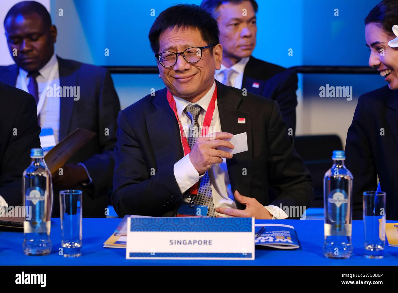 Lim Hong Huai , Secretary of Foreign Affairs arrives to attend in EU ...