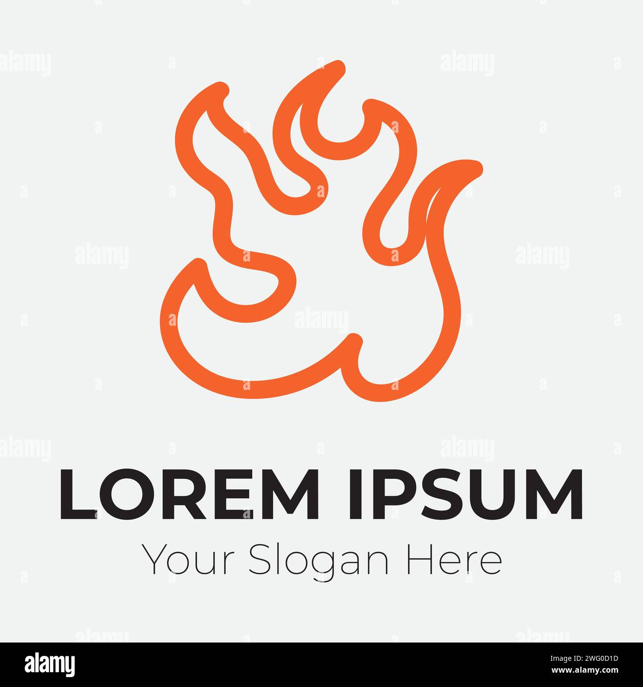 Fire emblem vector logo design illustration Stock Vector Image & Art ...