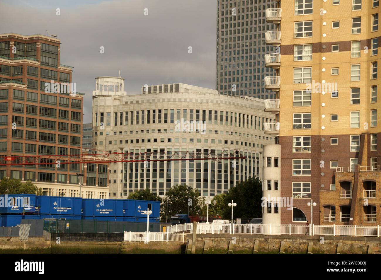 Multiple high-rise buildings clustered together: Building in London ...