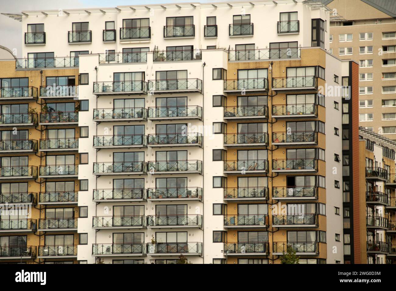 Multiple high-rise buildings clustered together: Building in London ...