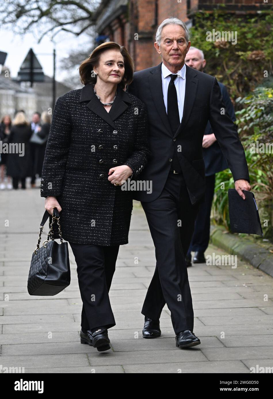 London, UK. February 2nd, 2024. Tony Blair and Cherie Blair at the ...