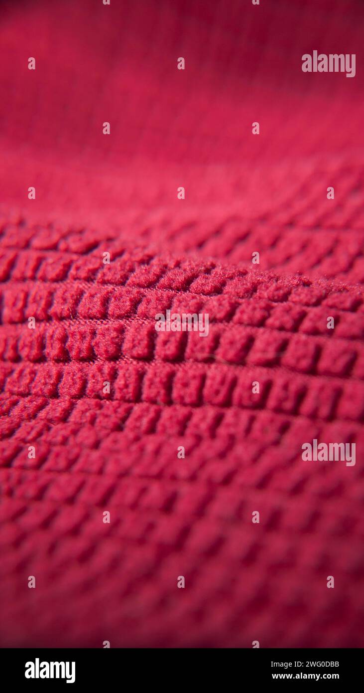 Red relief square fabric Stock Photo - Alamy