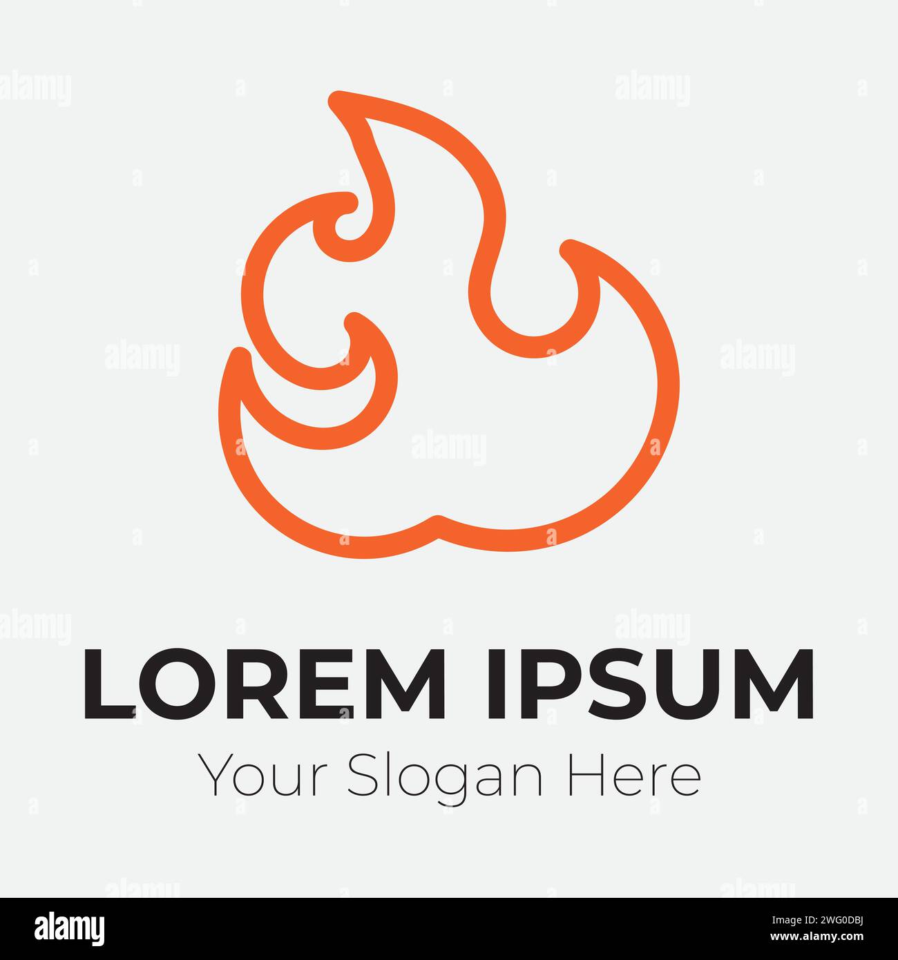 Fire emblem vector logo design illustration Stock Vector Image & Art ...