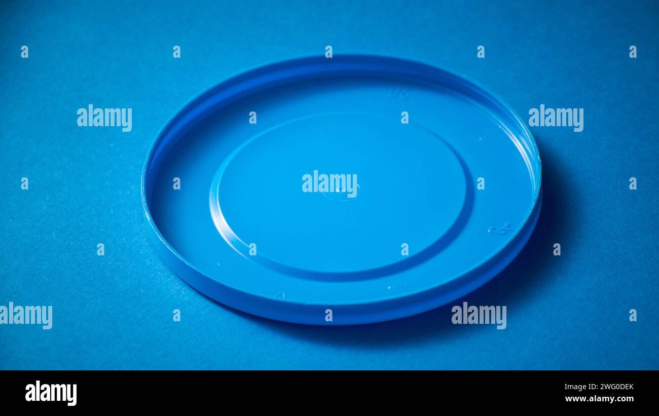 Blue plastic cap Stock Photo - Alamy