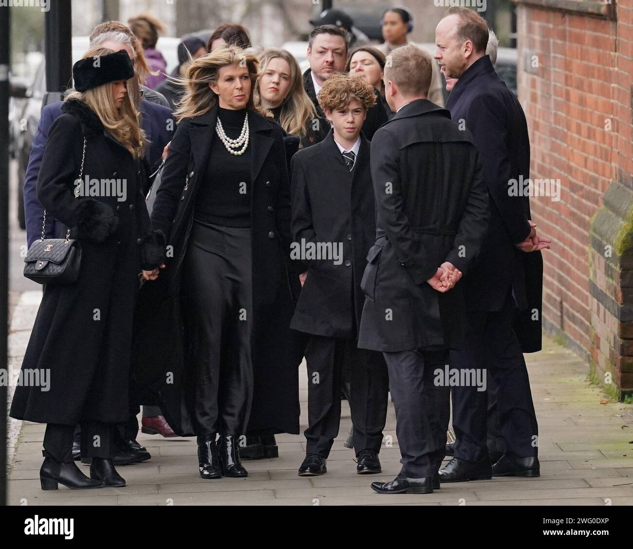 Kate Garraway arrives at the funeral service of her husband Derek ...