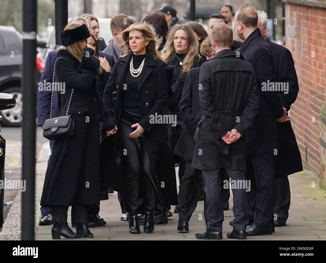 Kate Garraway arrives at the funeral service of her husband Derek ...