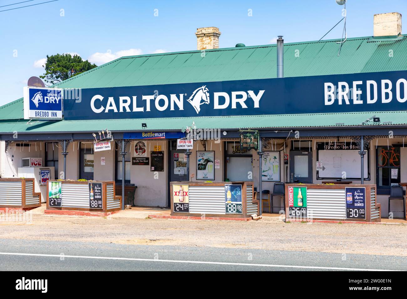 Bredbo Inn bar public house in the Australian village of Bredbo on the ...
