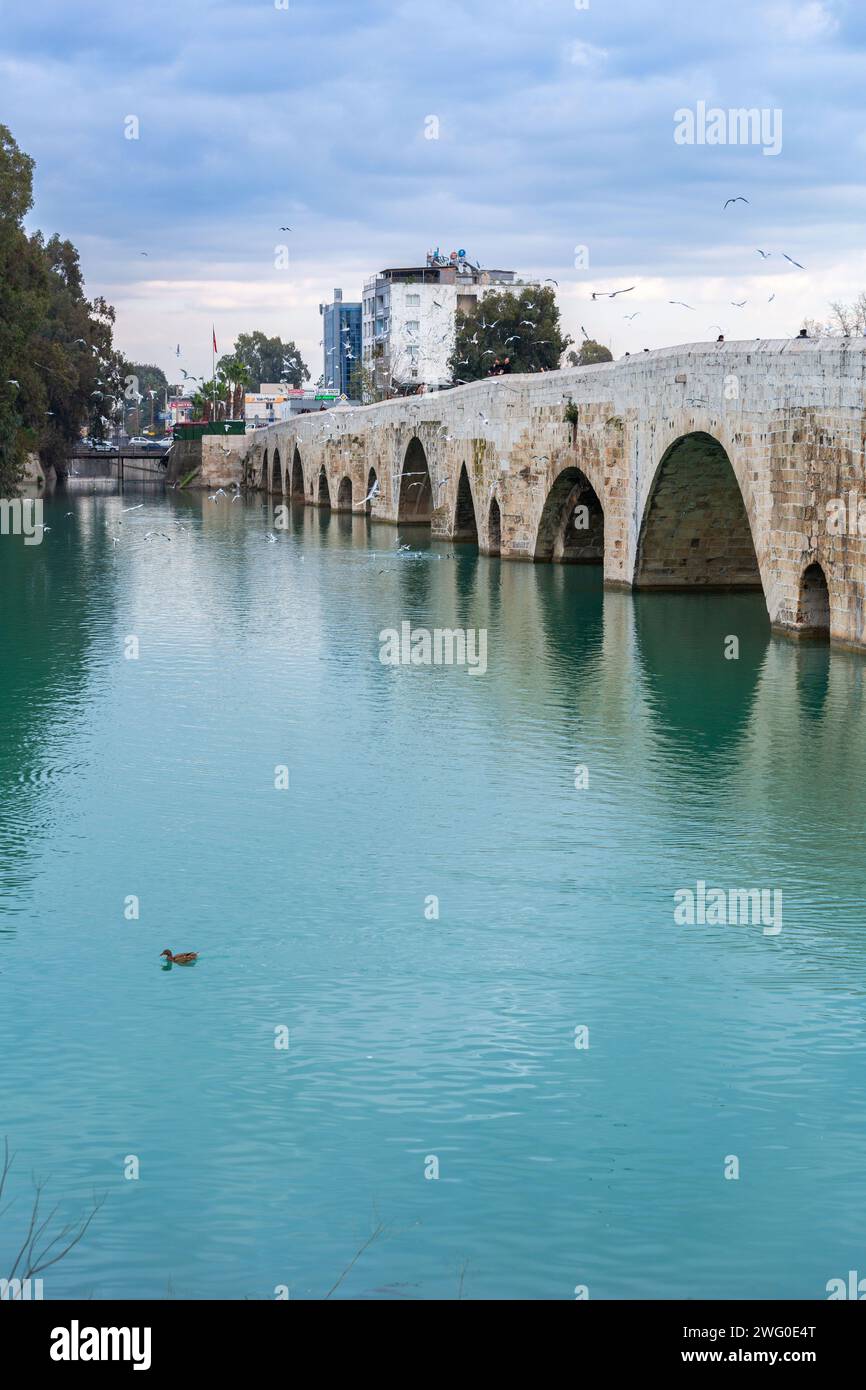 Adana, Turkiye - January 25, 2024: Taskopru, historically known as ...