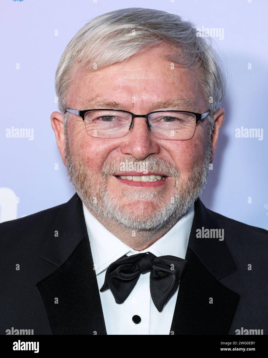 LOS ANGELES, CALIFORNIA, USA - FEBRUARY 01: Kevin Rudd arrives at the ...