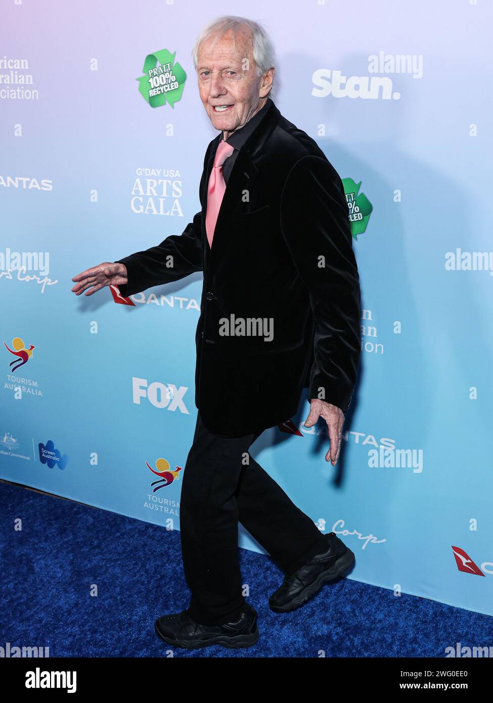 LOS ANGELES, CALIFORNIA, USA - FEBRUARY 01: Paul Hogan arrives at the ...