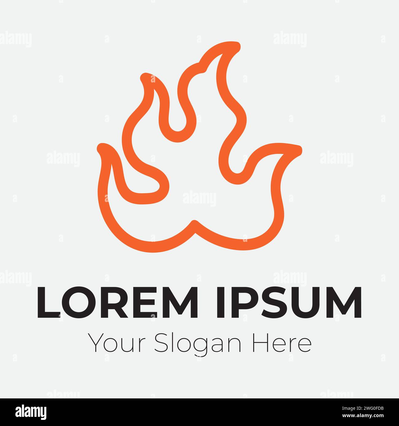 Fire emblem vector logo design illustration Stock Vector Image & Art ...