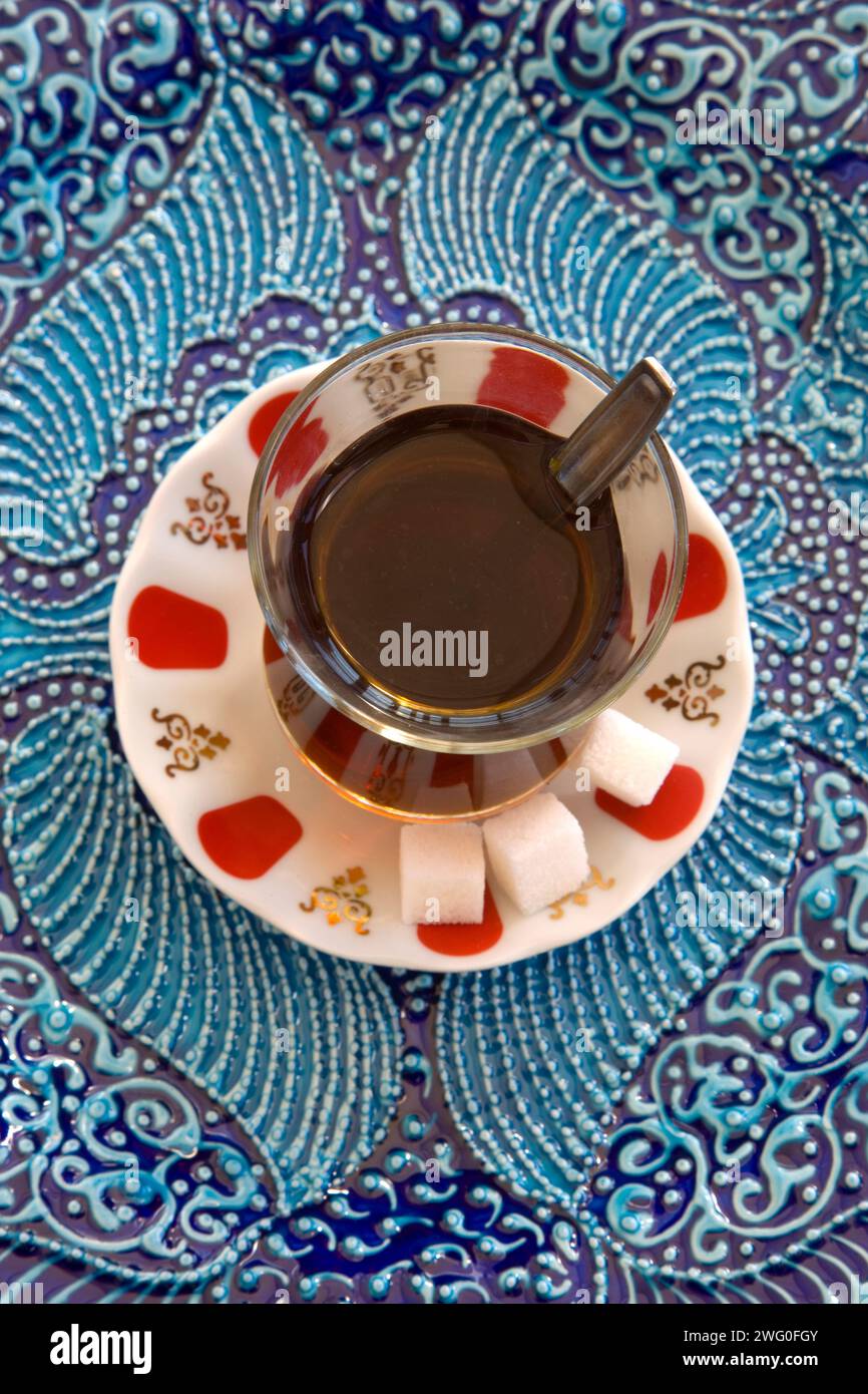 A glass of Turkish Tea. Istanbul. Turkey Stock Photo - Alamy