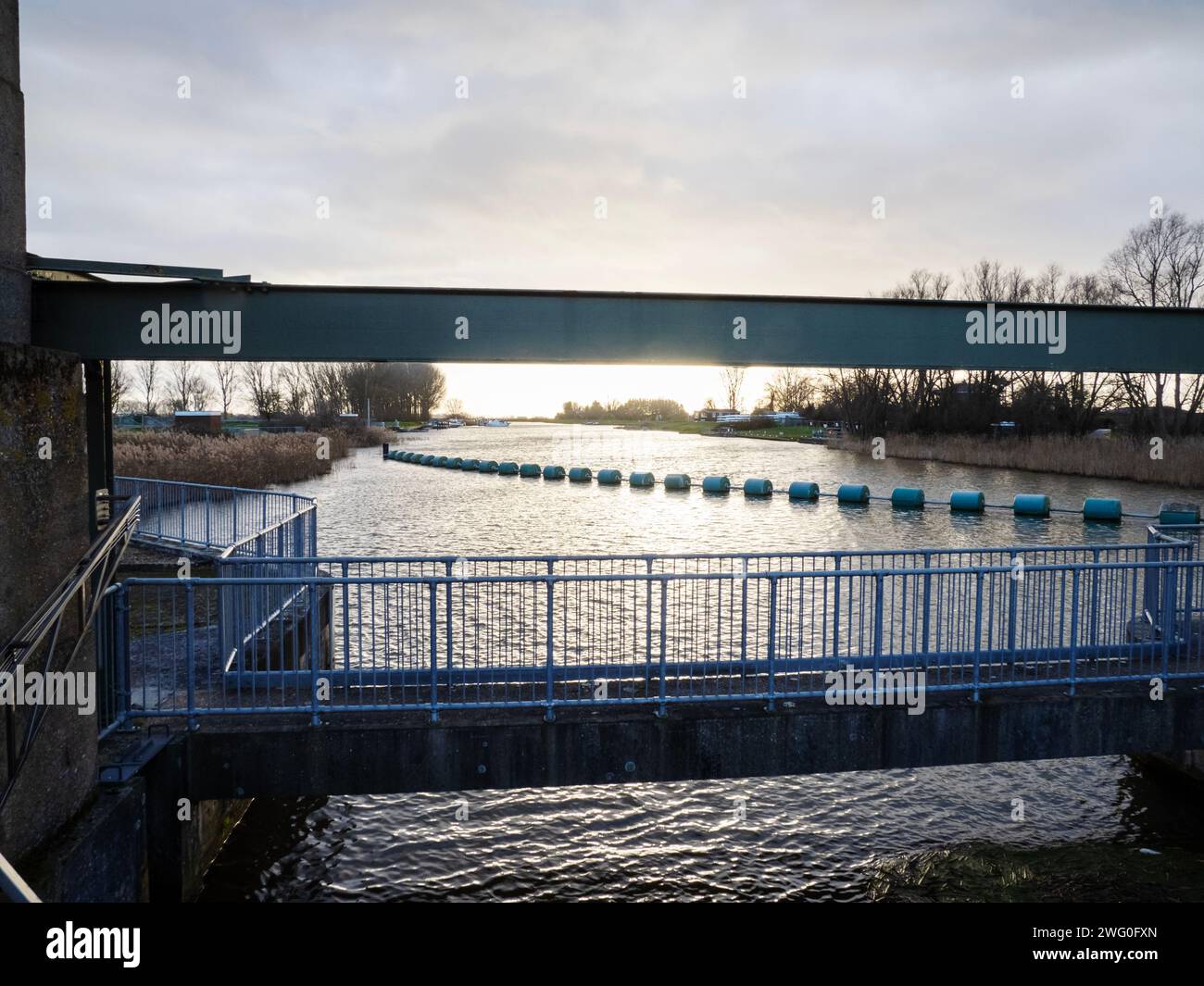 Denver Sluice on the River Ouse near Downham Market in Norfolk, UK ...