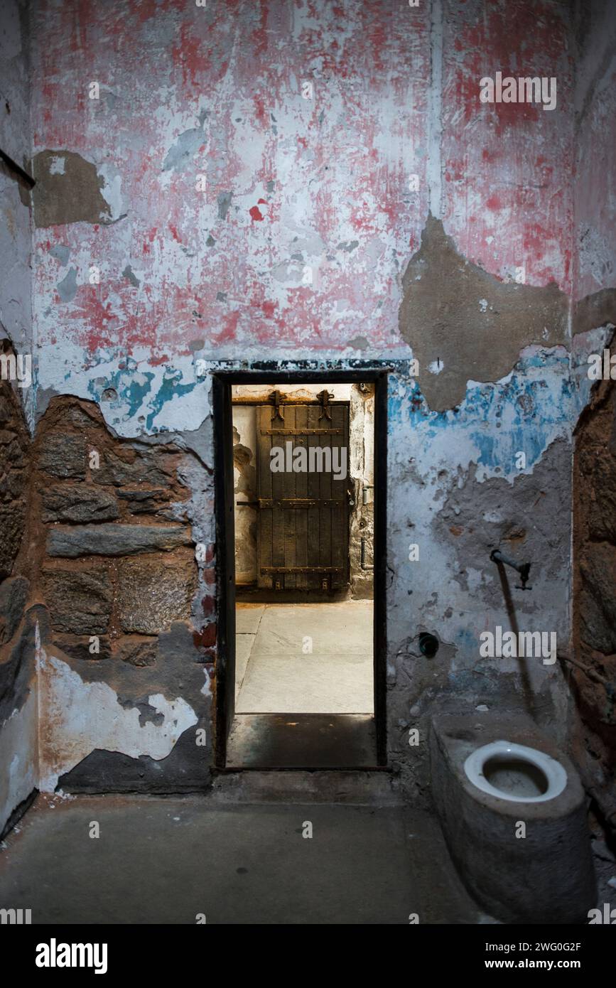 eastern State Penitentiary Prison Cell Stock Photo - Alamy