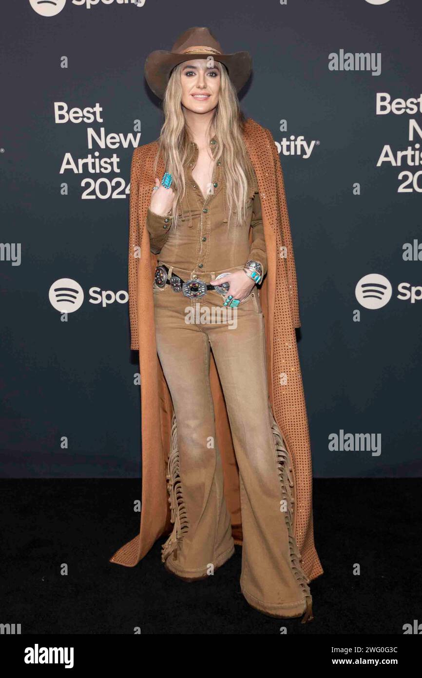 Lainey Wilson attends the arrivals of Spotify’s 2024 Best New Artist ...
