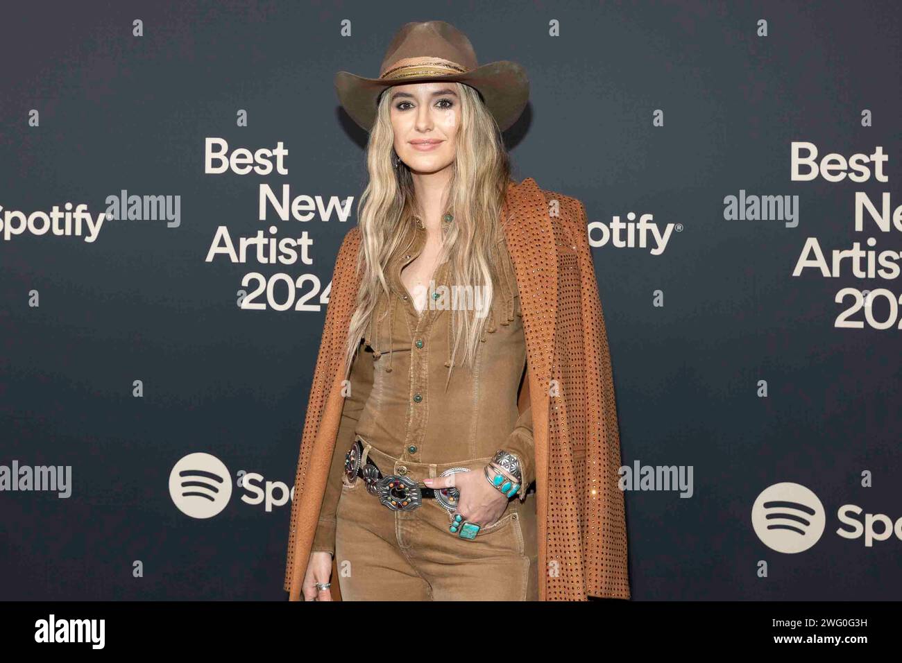 Lainey Wilson attends the arrivals of Spotify’s 2024 Best New Artist ...