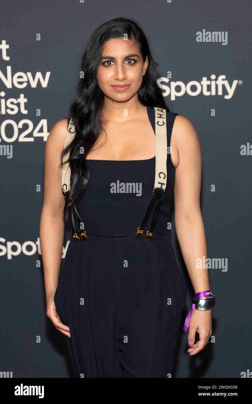 Monica Padman attends the arrivals of Spotify’s 2024 Best New Artist Party at Paramount Studios ...