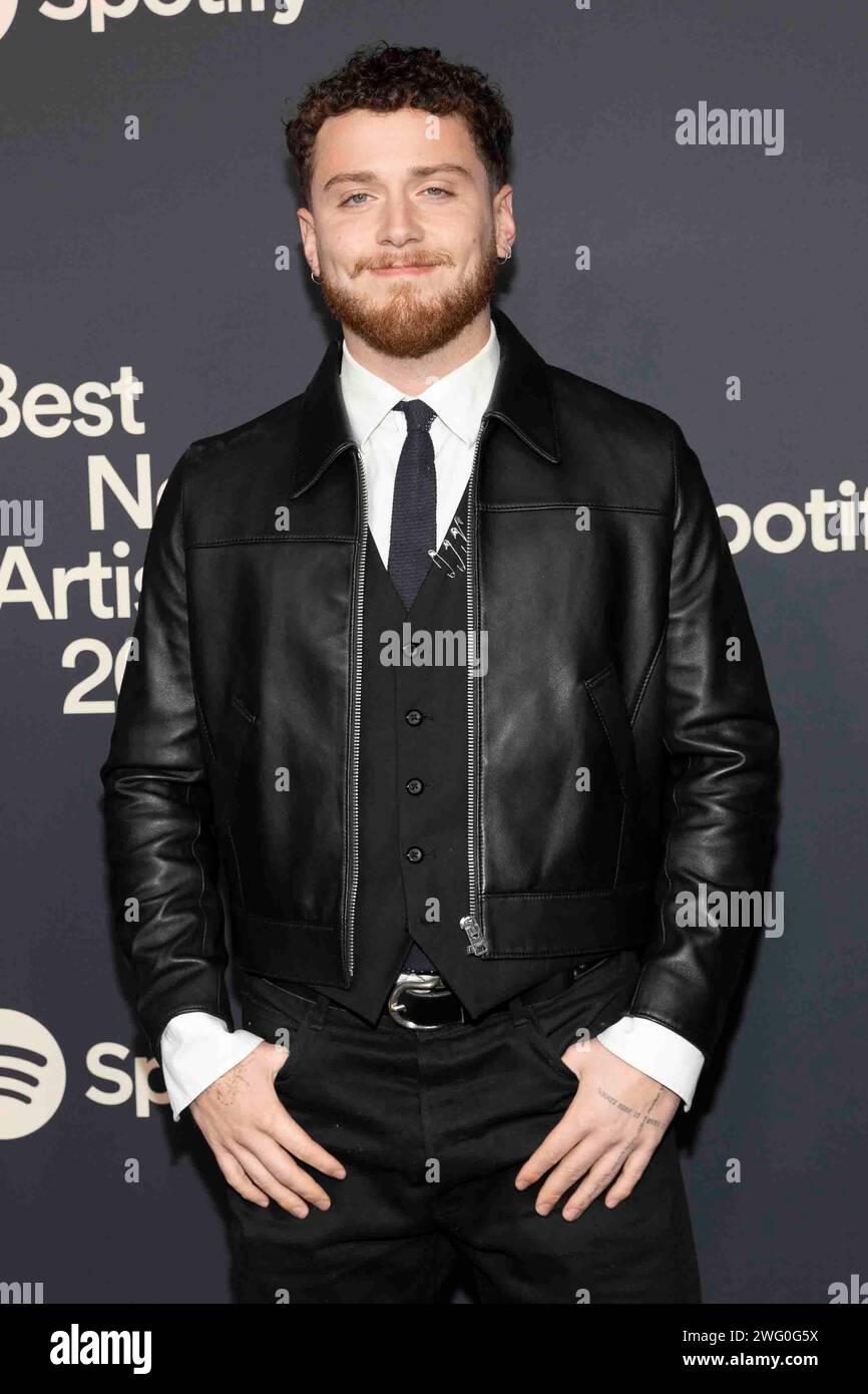 Bazzi attends the arrivals of Spotify’s 2024 Best New Artist Party at ...