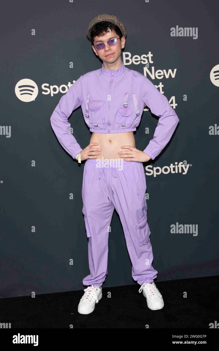Mikey Angelo attends the arrivals of Spotify’s 2024 Best New Artist ...