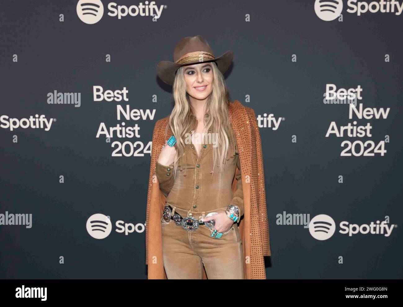 Lainey Wilson attends the arrivals of Spotify’s 2024 Best New Artist ...