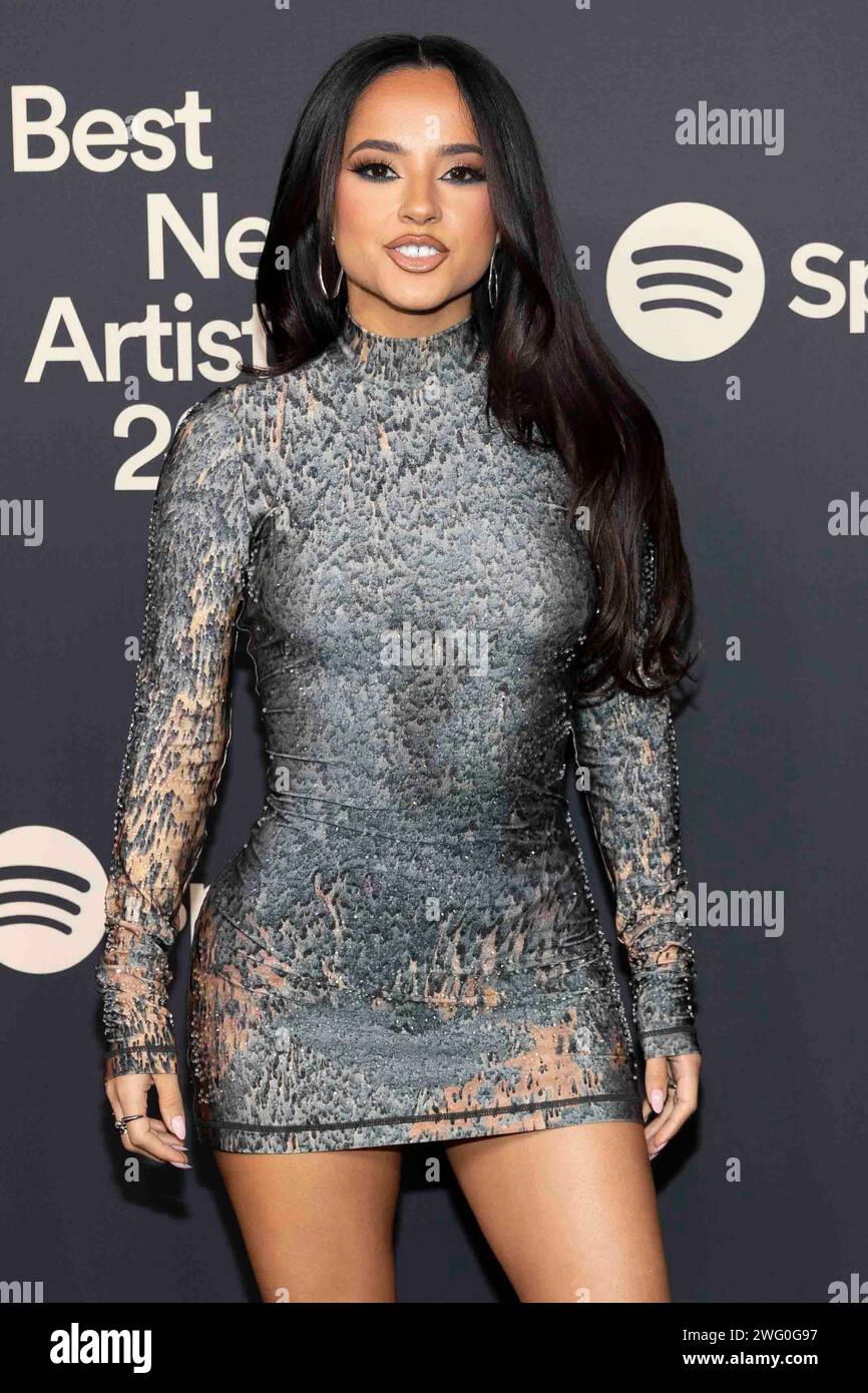 Becky G attends the arrivals of Spotify’s 2024 Best New Artist Party at ...