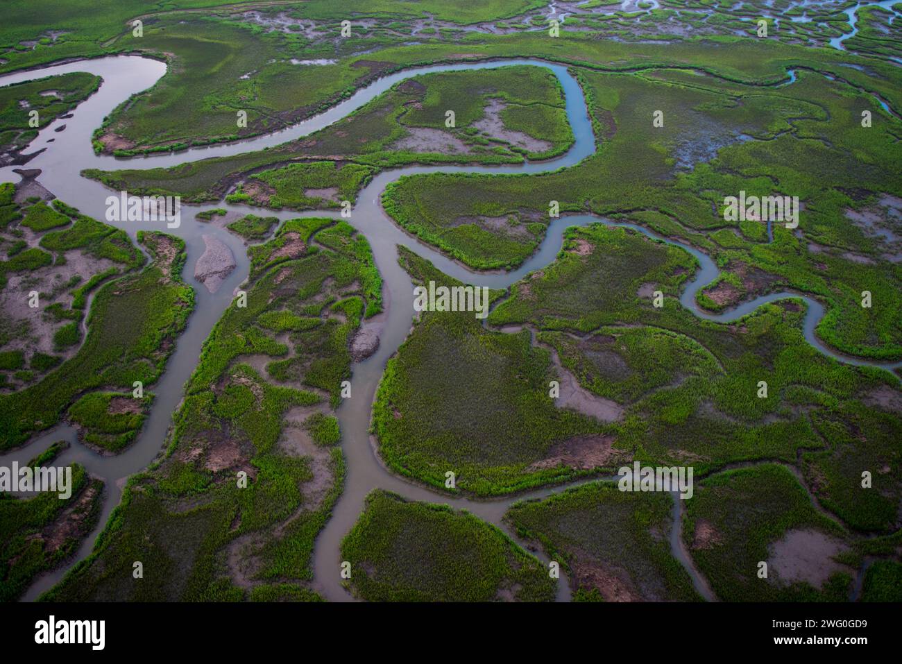 Tideland aerial hi-res stock photography and images - Alamy