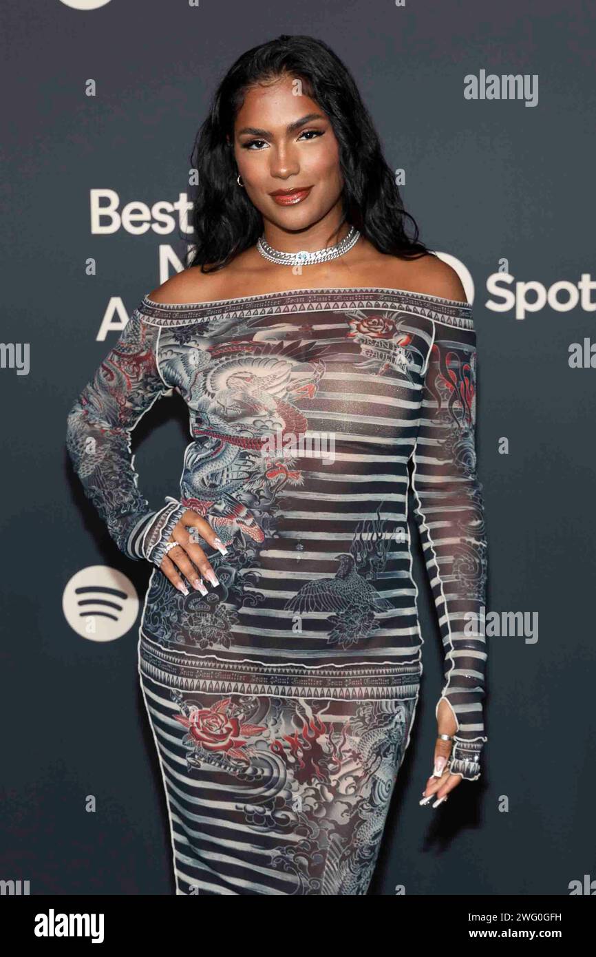 Los Angeles, USA. 01st Feb, 2024. Monet McMichael attends the arrivals ...