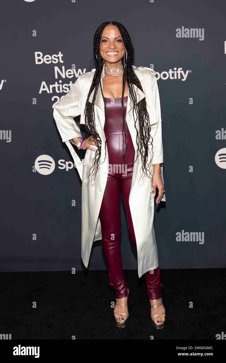 Los Angeles, USA. 01st Feb, 2024. Goapele attends the arrivals of ...