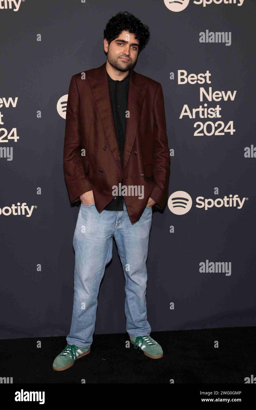 Los Angeles, USA. 01st Feb, 2024. Dhruv attends the arrivals of Spotify's 2024 Best New Artist ...