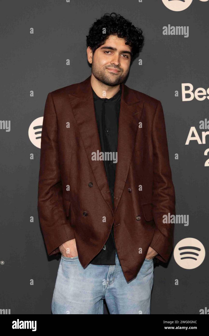 Los Angeles, USA. 01st Feb, 2024. Dhruv attends the arrivals of Spotify's 2024 Best New Artist ...
