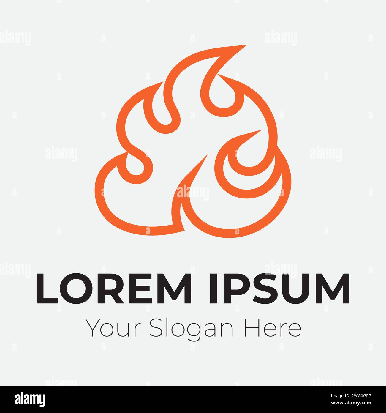 Fire emblem vector logo design illustration Stock Vector Image & Art ...