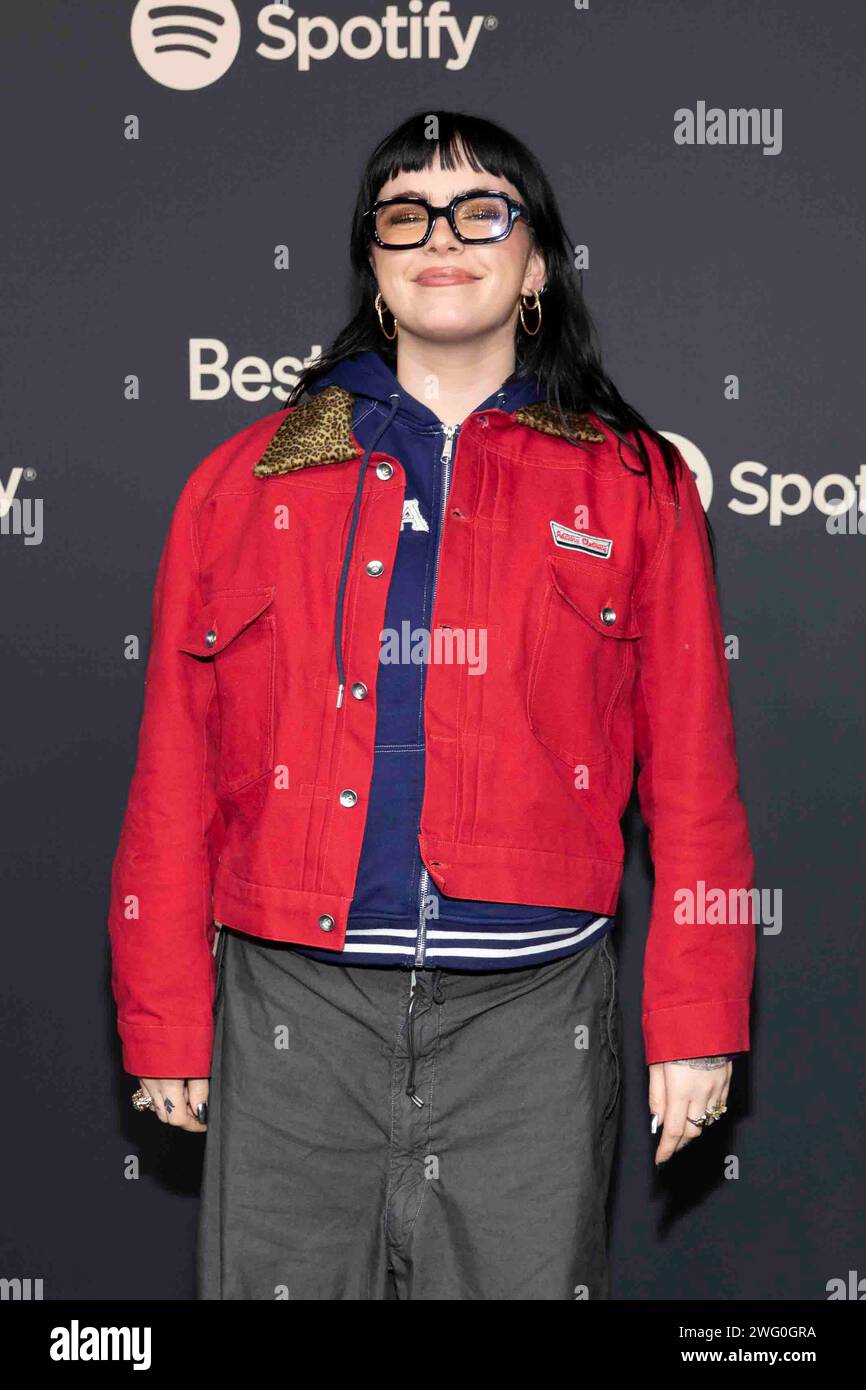 Los Angeles, USA. 01st Feb, 2024. Benee attends the arrivals of Spotify ...