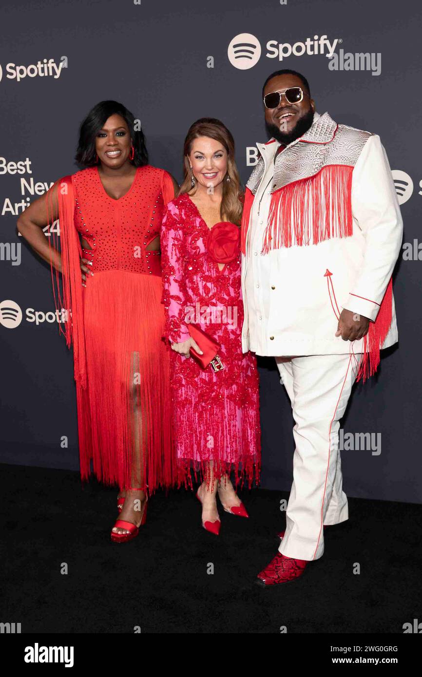 Los Angeles, USA. 01st Feb, 2024. The War and Treaty and Dustee Jenkins ...