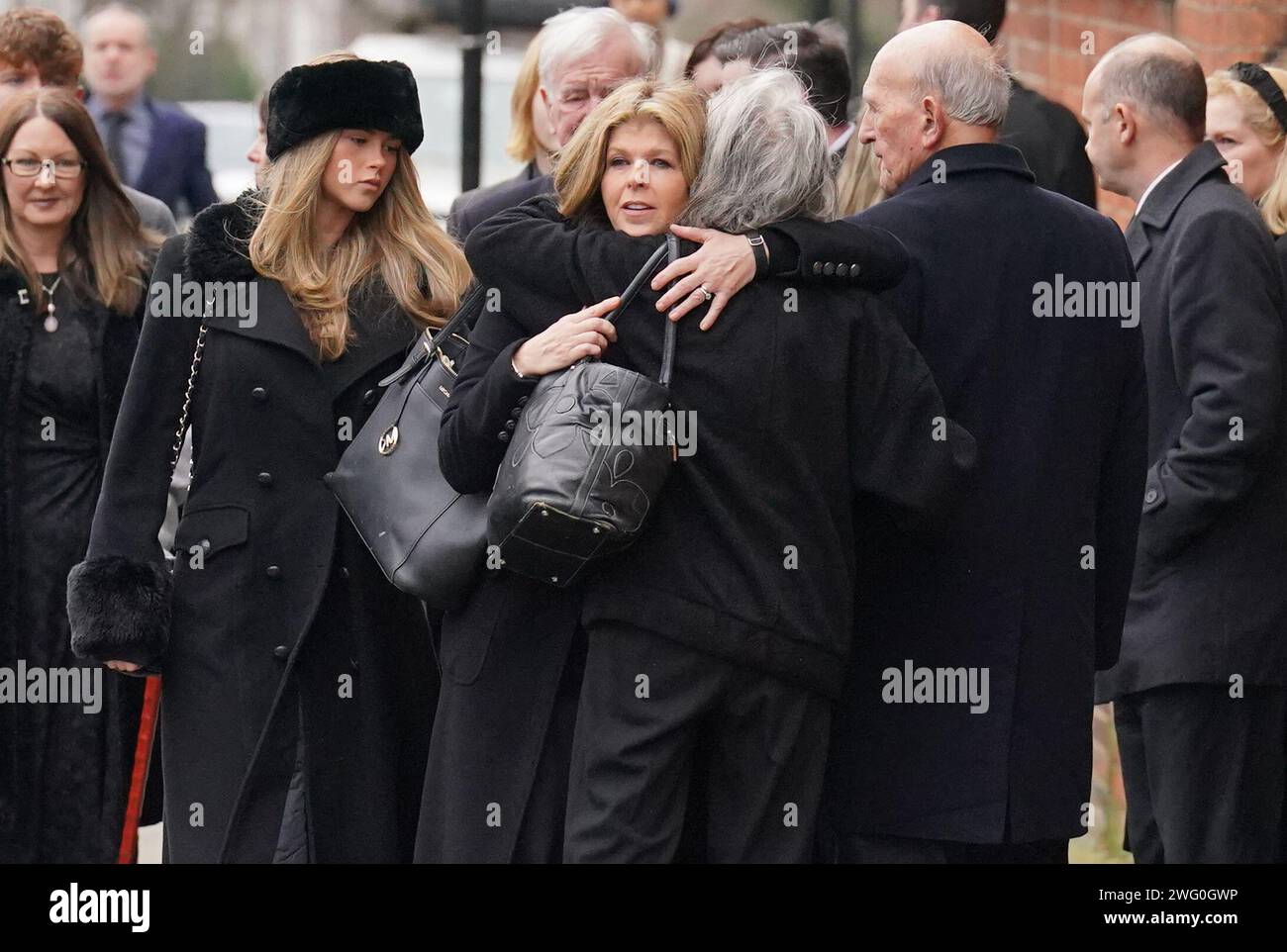 Kate Garraway arrives for the funeral service of her husband Derek ...