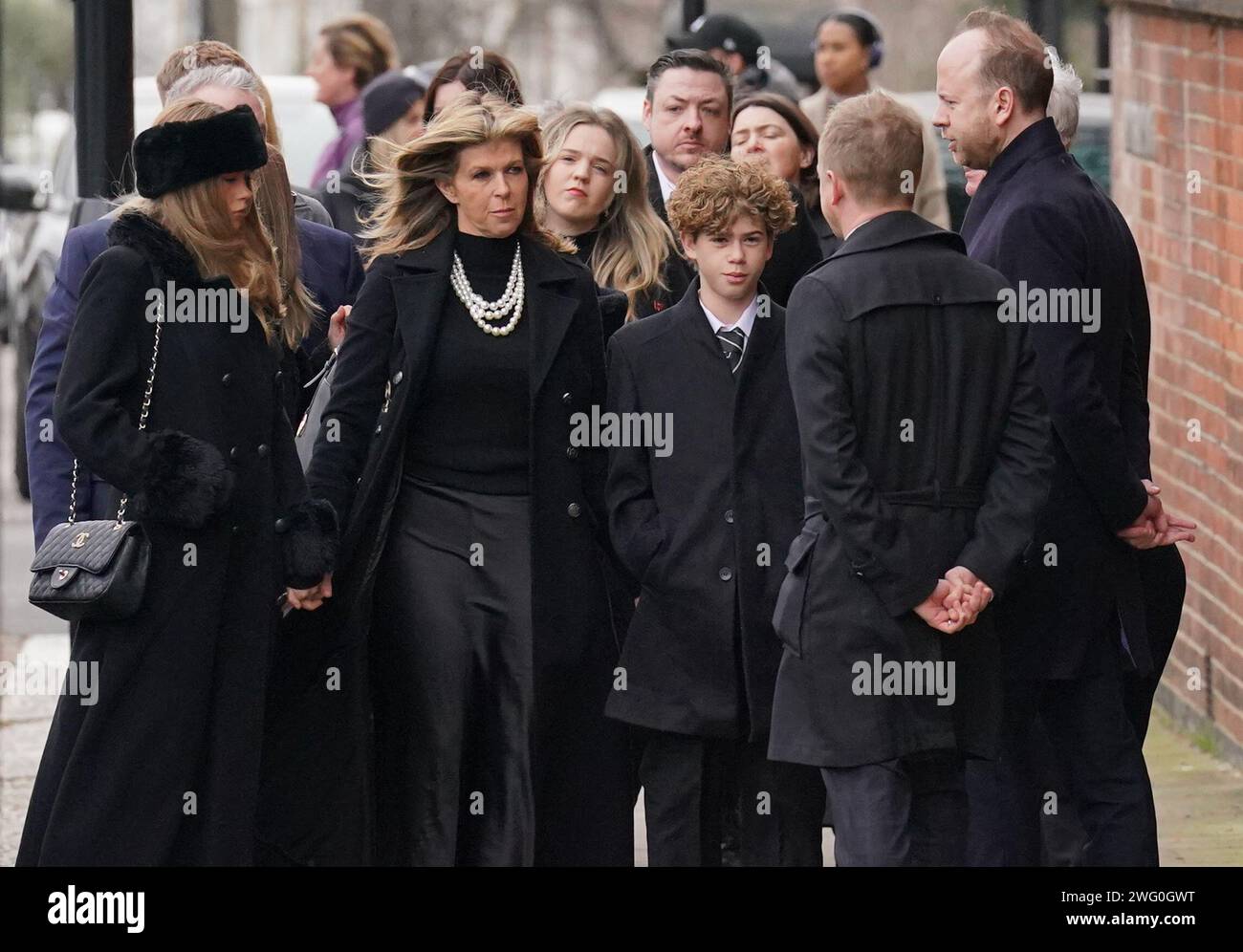 Kate Garraway arrives for the funeral service of her husband Derek ...