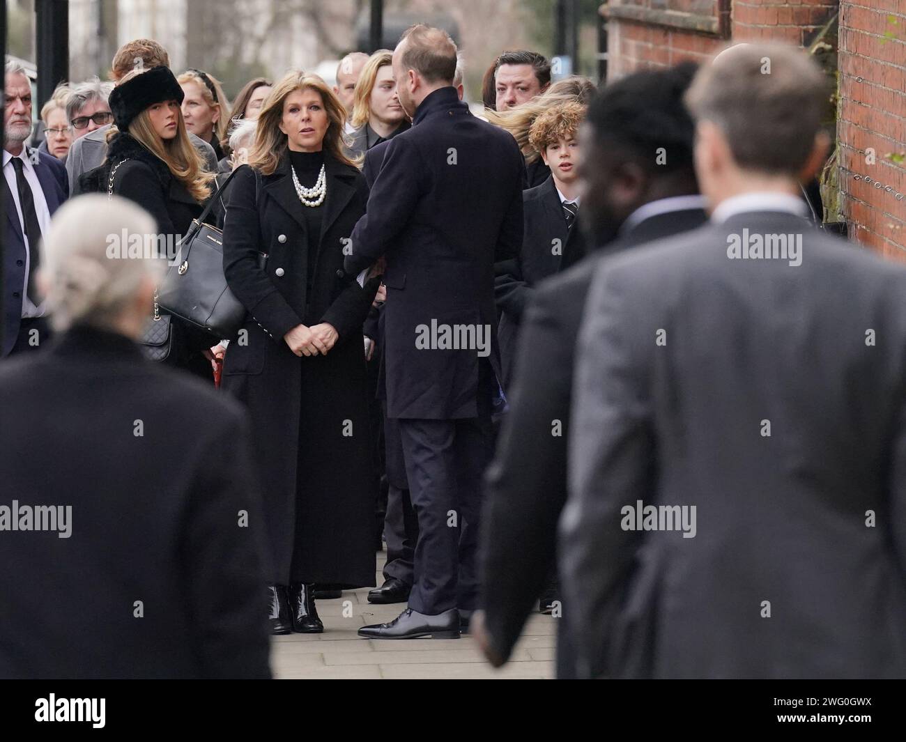 Kate Garraway arrives for the funeral service of her husband Derek ...