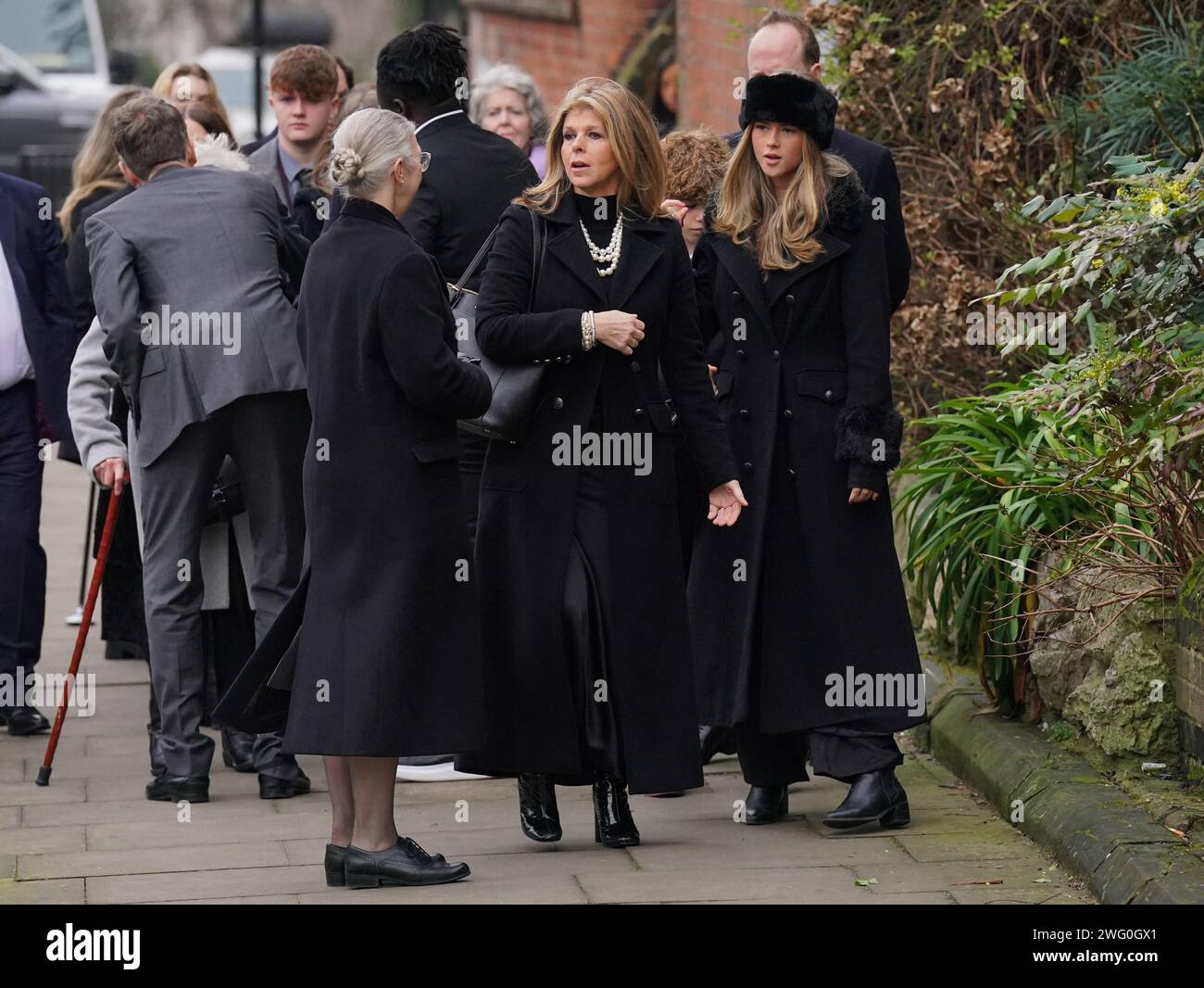 Kate Garraway arrives for the funeral service of her husband Derek ...