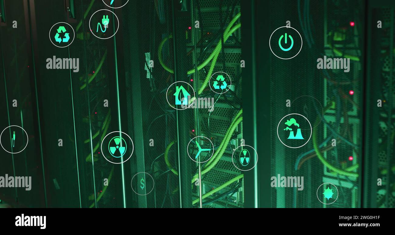 Binary code digital icons animation hi-res stock photography and images ...