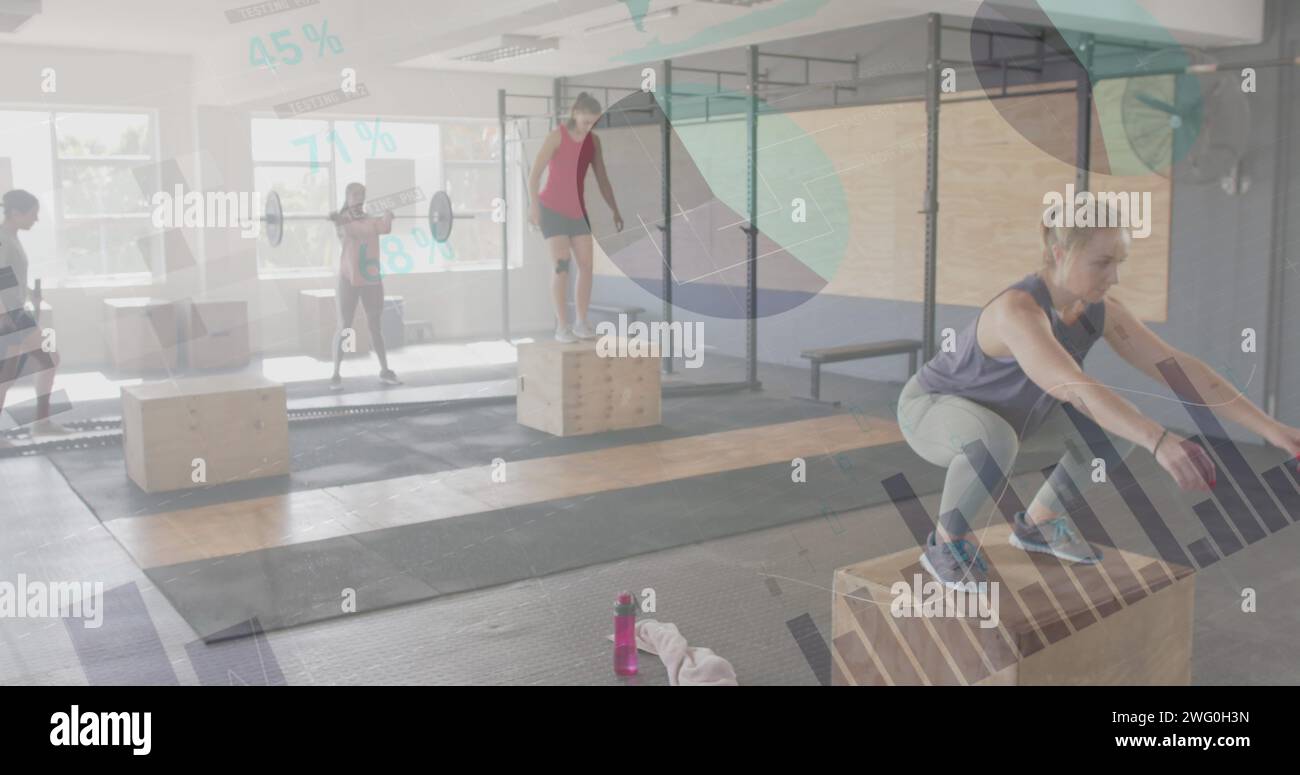 Image of interface processing data over diverse women cross training at ...