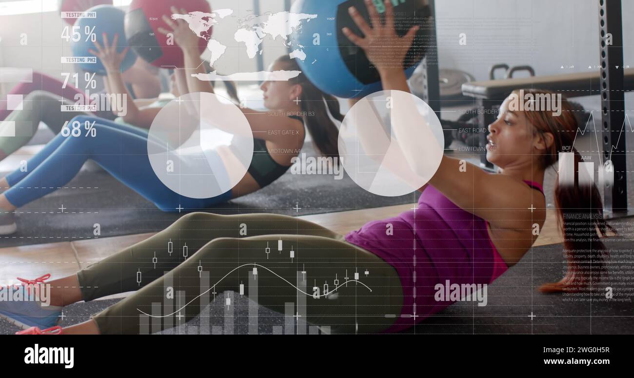 Image of interface processing data over diverse women cross training ...