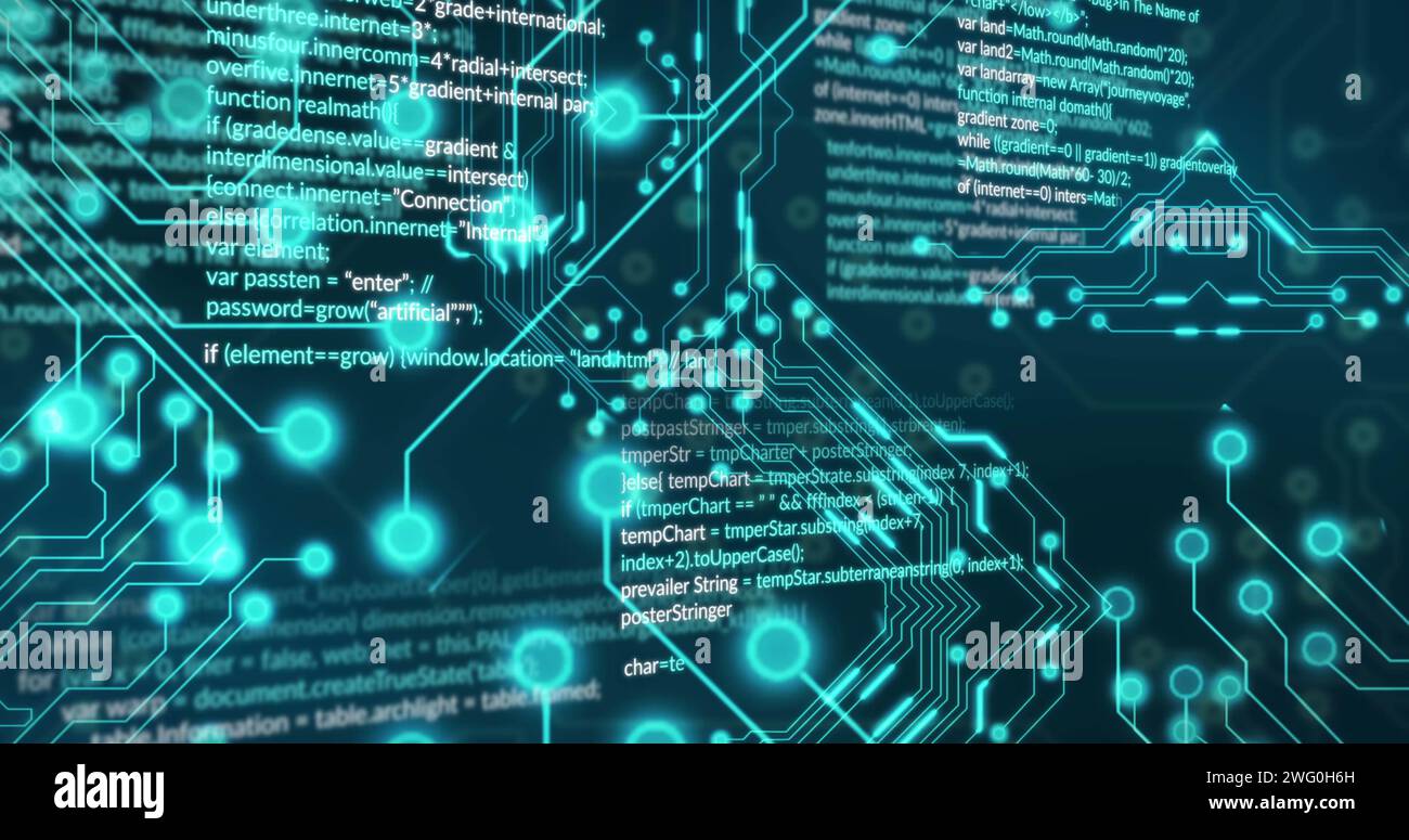 Image of data processing over black background Stock Photo - Alamy