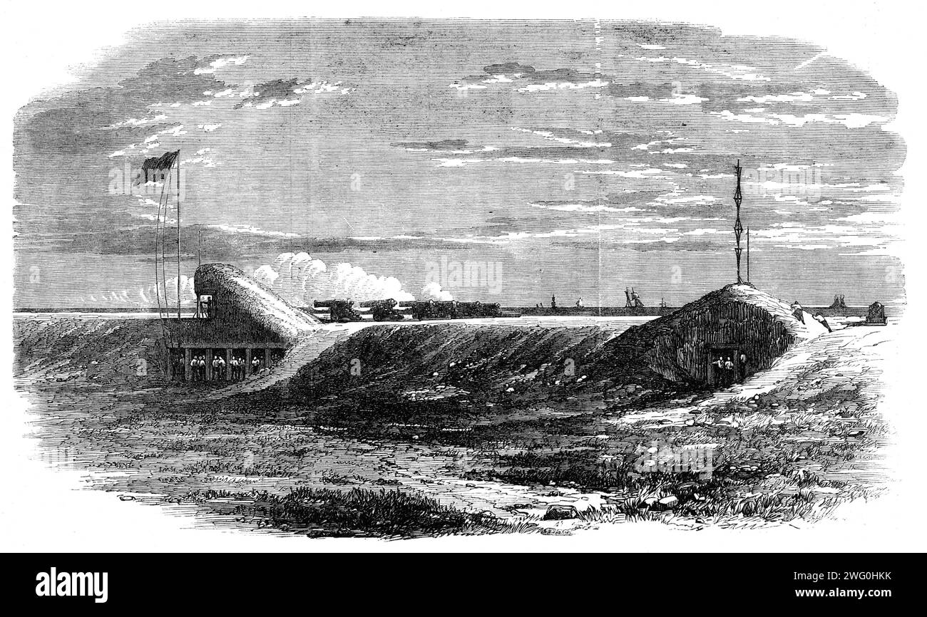 Testing heavy guns at Shoeburyness, 1862. 'Shoeburyness is on the Essex ...