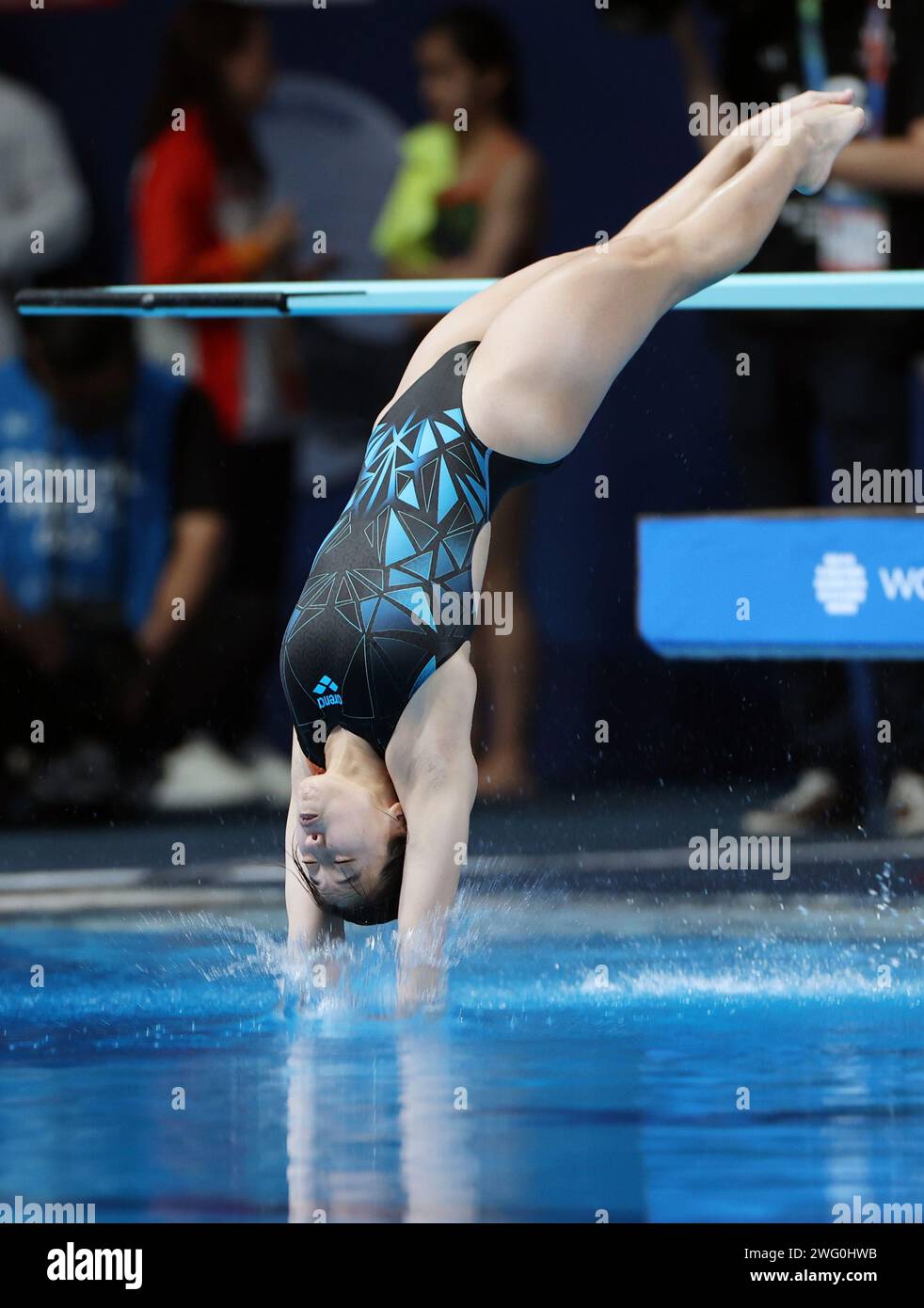 Doha, Qatar. 2nd Feb, 2024. Malaysia's Ker Ying Ong competes during the ...