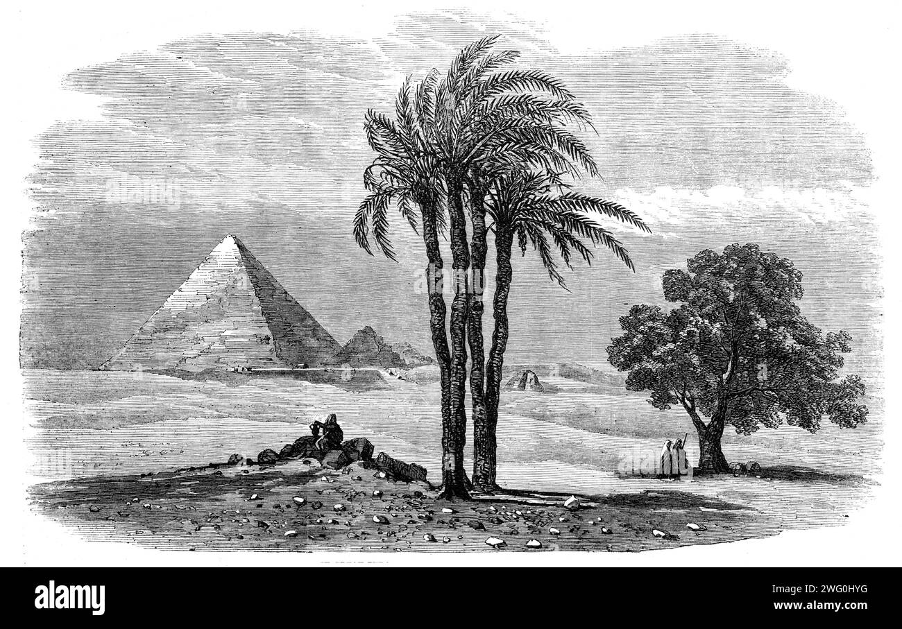 The Prince of Wales' Visit to Egypt: the Great Pyramid - from a drawing ...